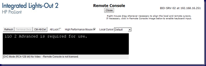 MPECS Inc. Blog: HP iLO 2 Remote KVM Console Licensing Gotcha